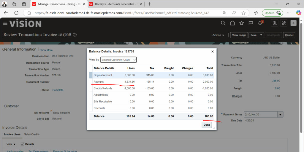 AR Transaction & Credit Memo - FusionERPlabs – Oracle Fusion ERP ...