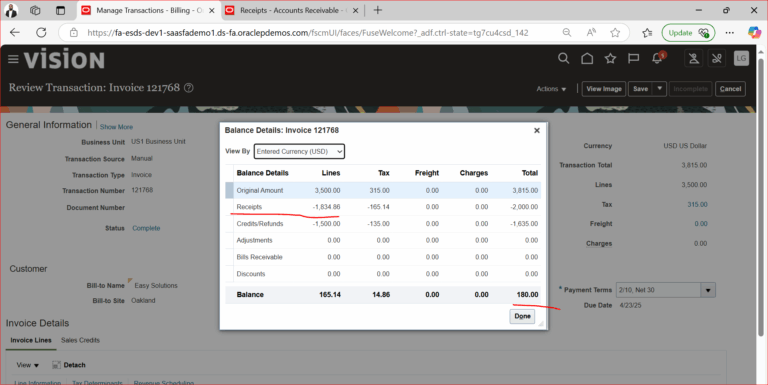 AR Transaction & Credit Memo - FusionERPlabs – Oracle Fusion ERP ...