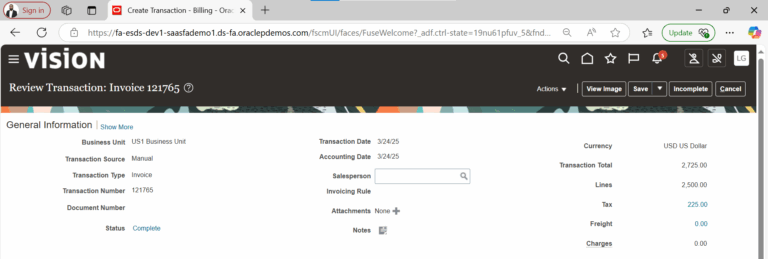AR Transaction & Credit Memo - FusionERPlabs – Oracle Fusion ERP ...
